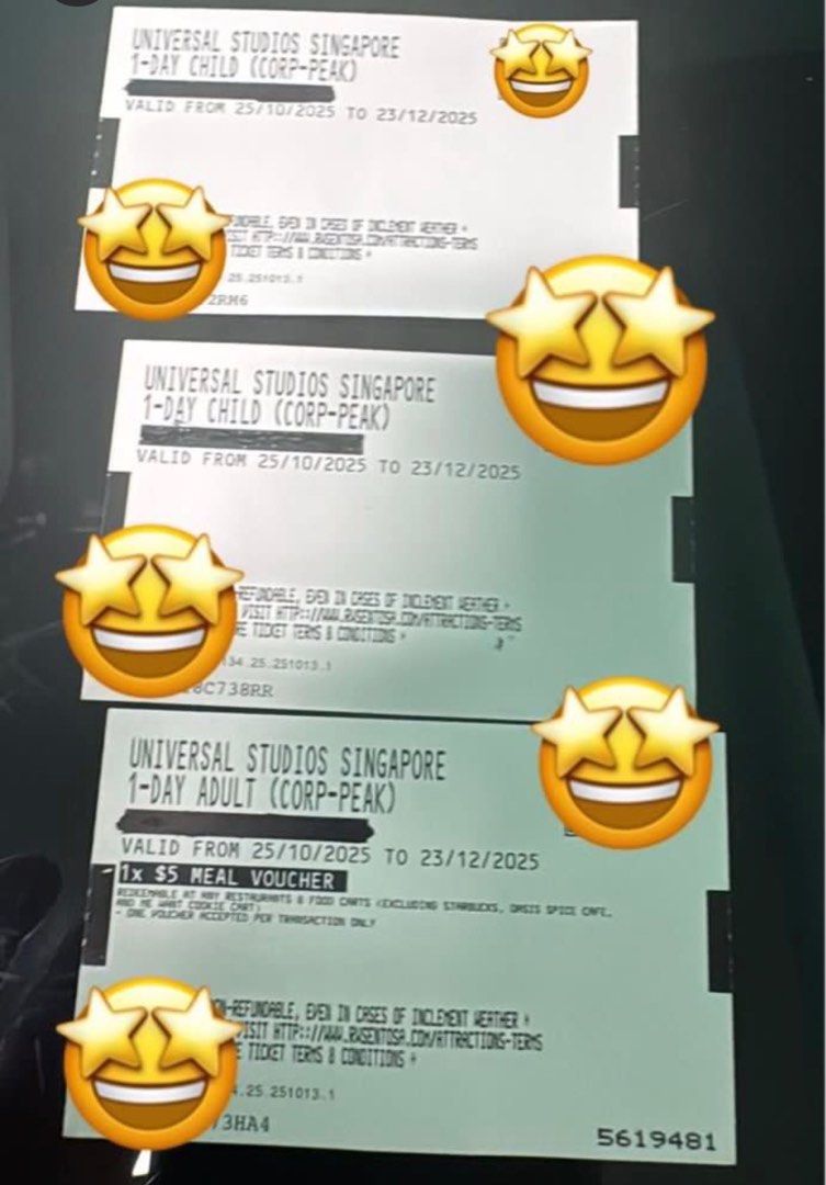 Universal Studios Singapore Tickets - Child & Adult, Tickets & Vouchers ...