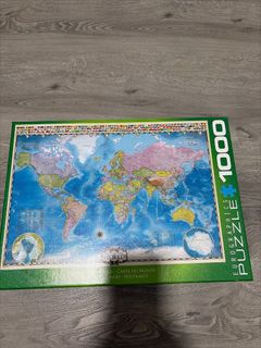 2 in 1 Puzzle - Map of China and Map of the World, Hobbies & Toys, Toys ...
