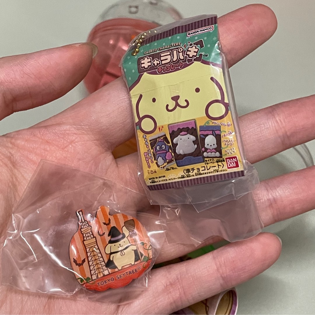 [WTT/WTS ASSORTED GACHA] Sanrio Pompompurin chocolate candy and tokyo ...