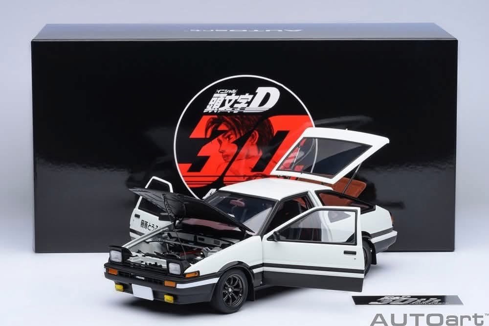 1/18 AutoArt Toyota Sprinter Trueno (AE86) Initial D Project D Final ...