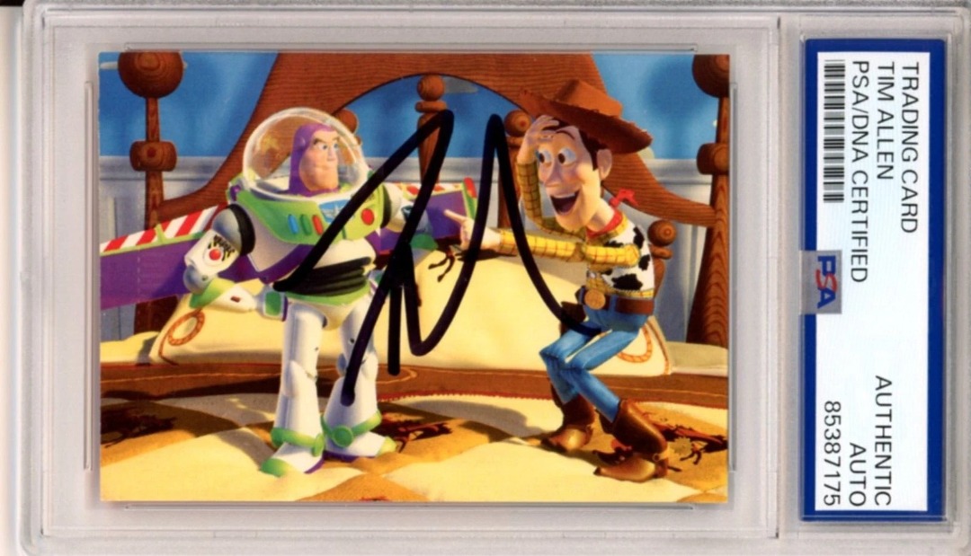 1995 Disney Toy Story Buzz Lightyear Tim Allen Signed PSA Auto Graphic ...