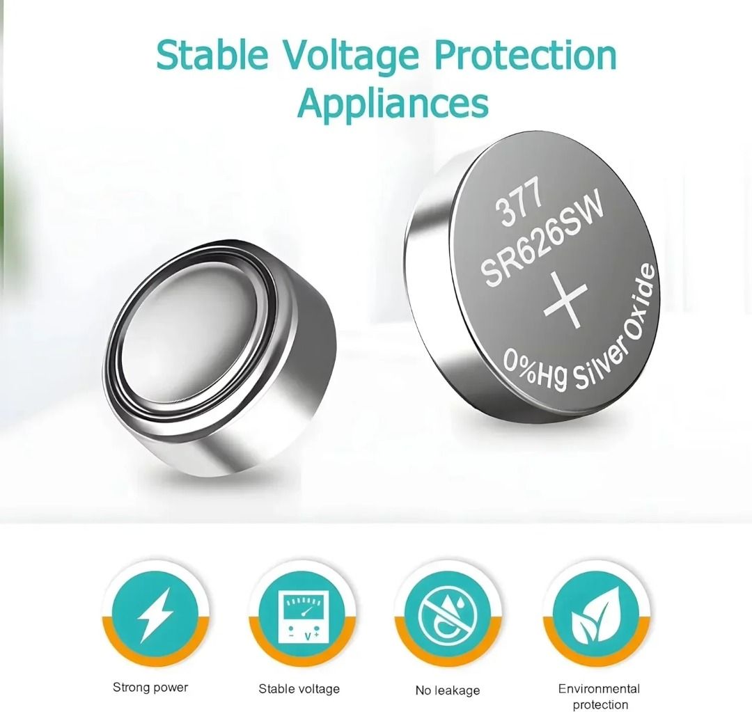 2-100Pcs AG4 SR626SW Watch Battery LR626 SR626 626SW 377A V377 1.5V ...