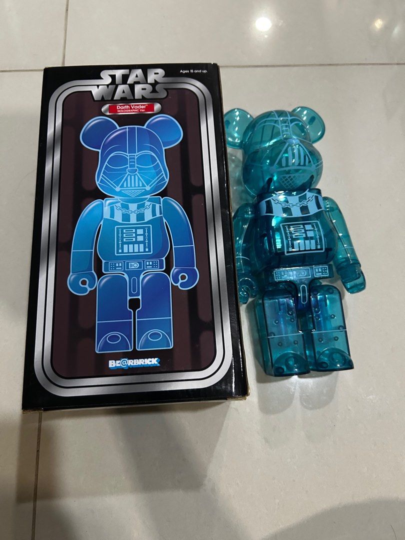 400% Bearbrick Star wars Darth Vader Holographic Version 400%, Hobbies ...