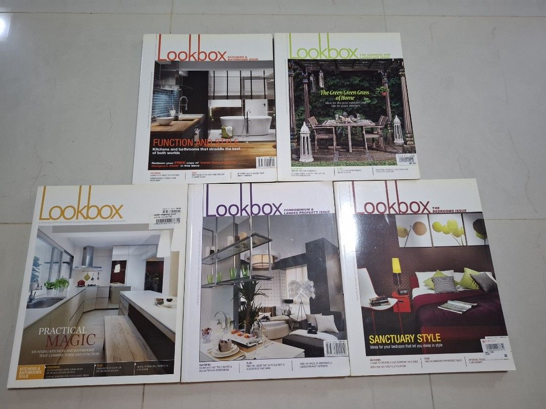 5 x Lookbox - ideas for interior design books, Hobbies & Toys, Books ...
