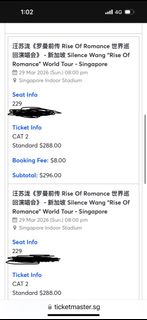 Silence wang concert For Sale | Carousell Singapore
