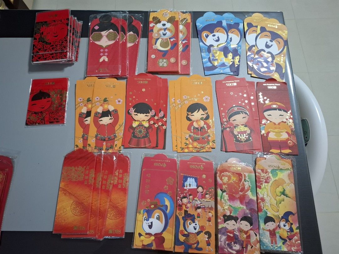 A stack of old red packets, Hobbies & Toys, Stationery & Craft, Craft ...
