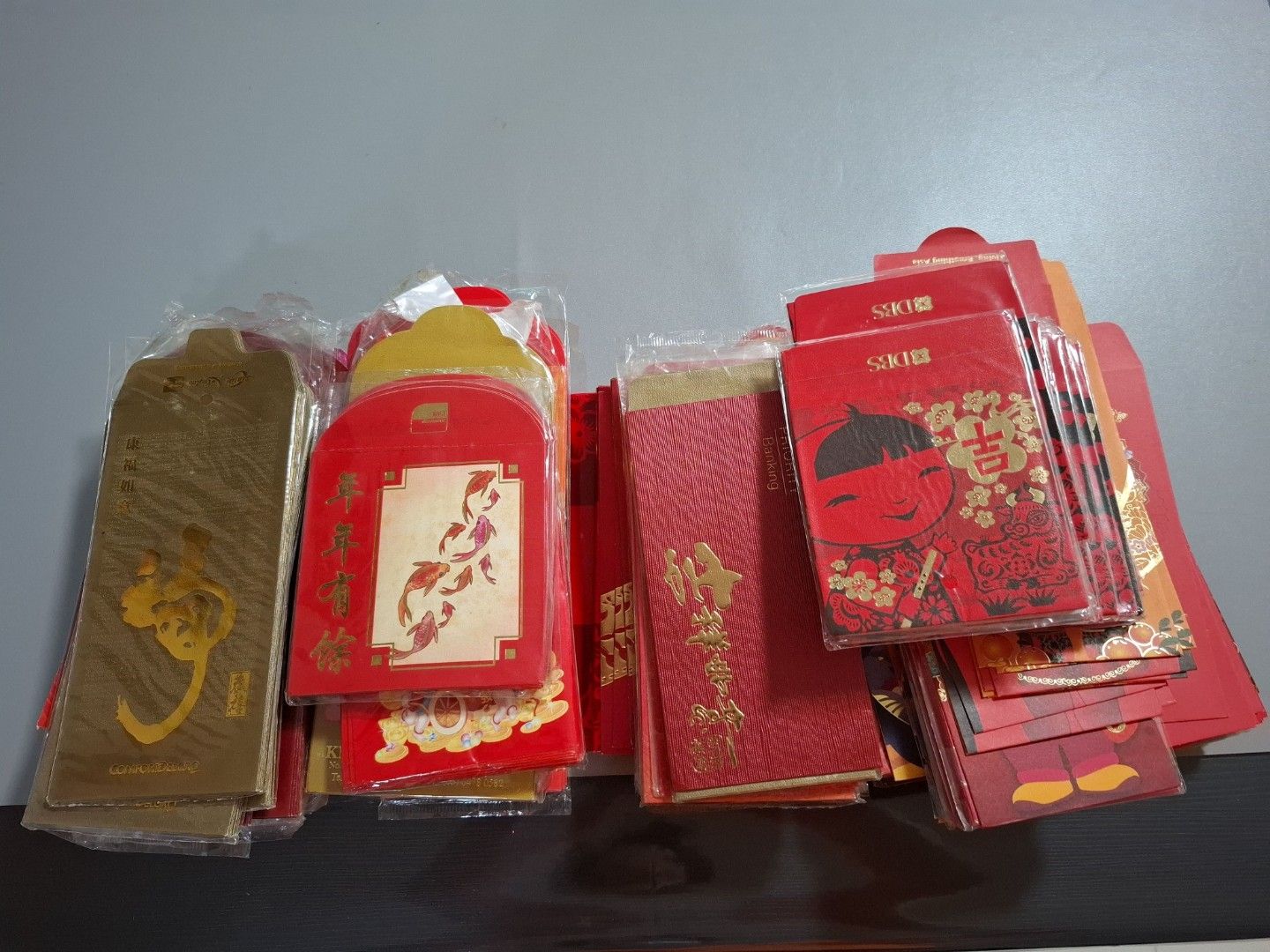 A stack of old red packets, Hobbies & Toys, Stationery & Craft, Craft ...