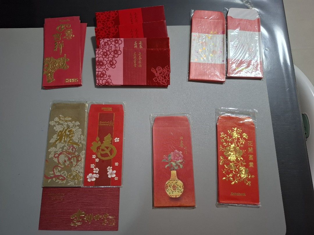 A stack of old red packets, Hobbies & Toys, Stationery & Craft, Craft ...