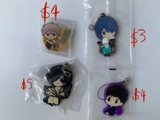 Assorted Anime Rubber Keychains - Various Characters, Hobbies & Toys ...