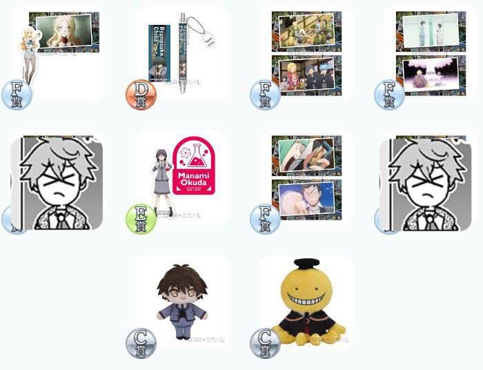 Assassination classroom kuji, Hobbies & Toys, Toys & Games on Carousell