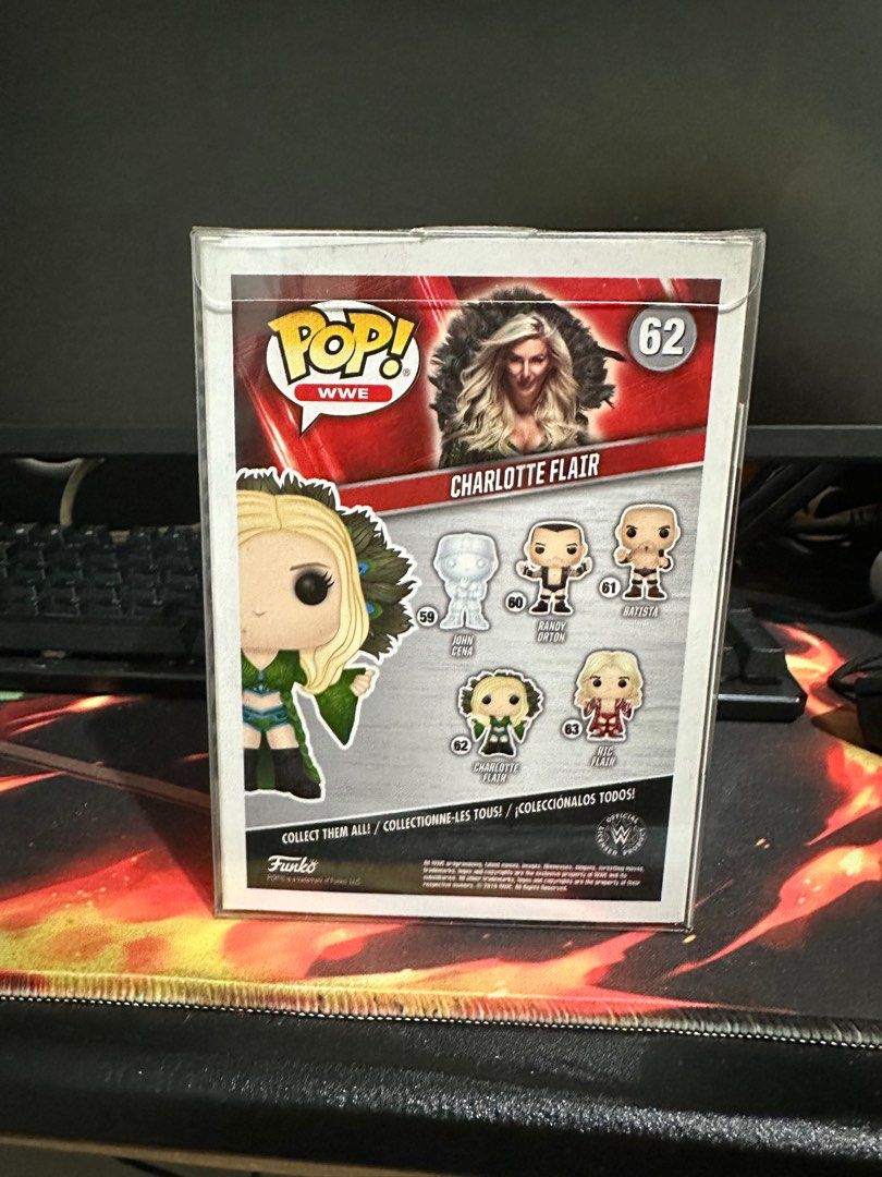 Autograph Charlotte flair funk pop, Hobbies & Toys, Toys & Games on ...