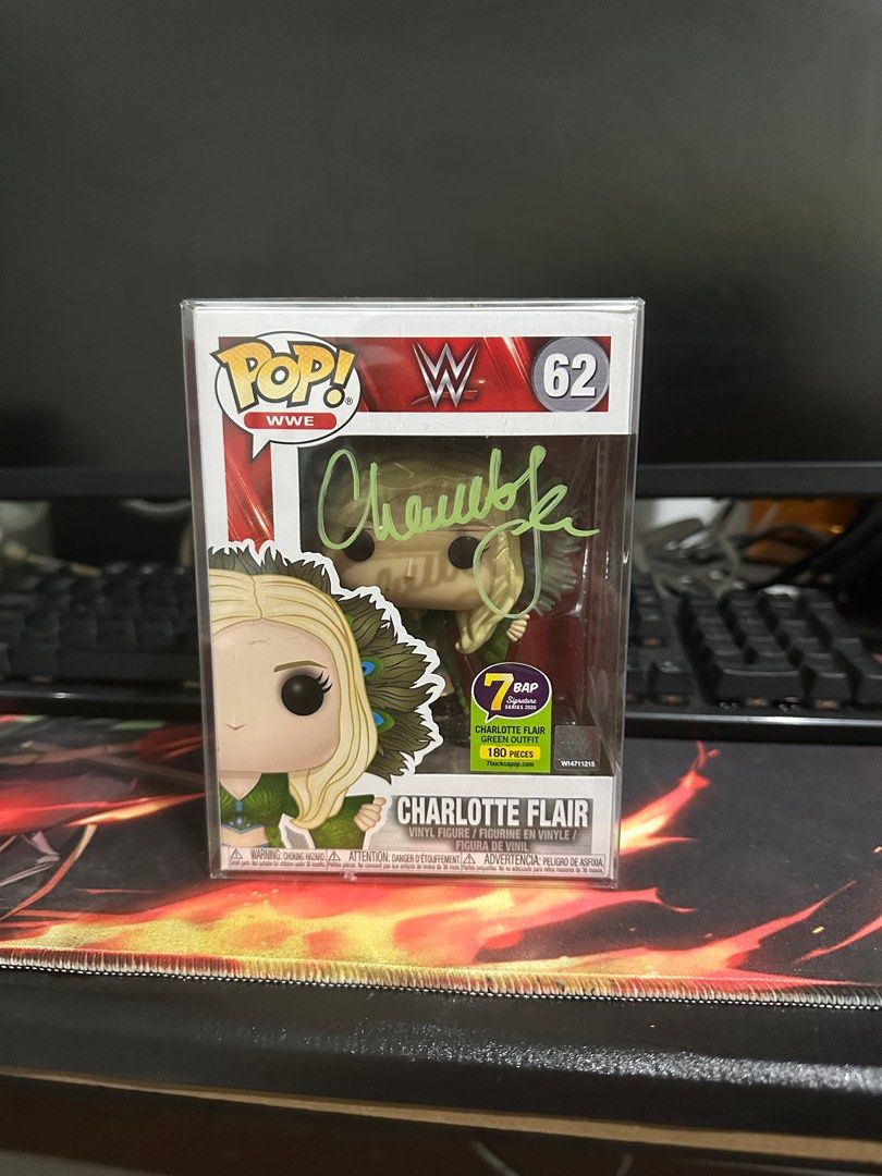 Autograph Charlotte flair funk pop, Hobbies & Toys, Toys & Games on ...
