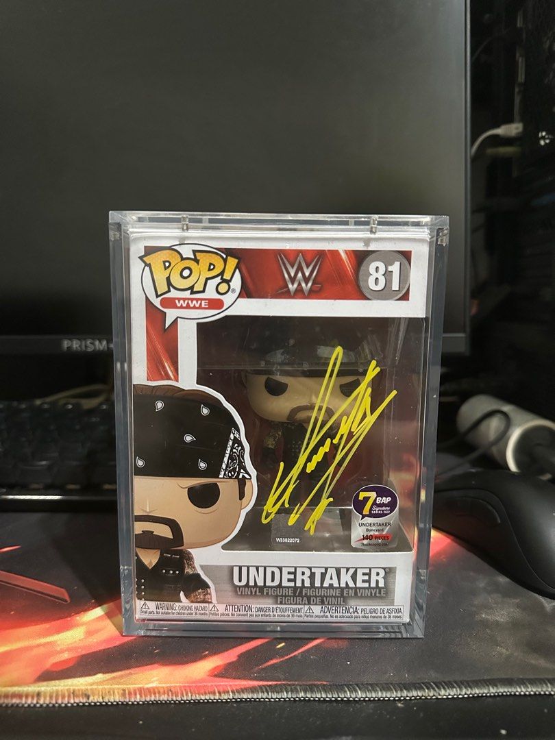 Autograph Undertaker Funko pop, Hobbies & Toys, Toys & Games on Carousell