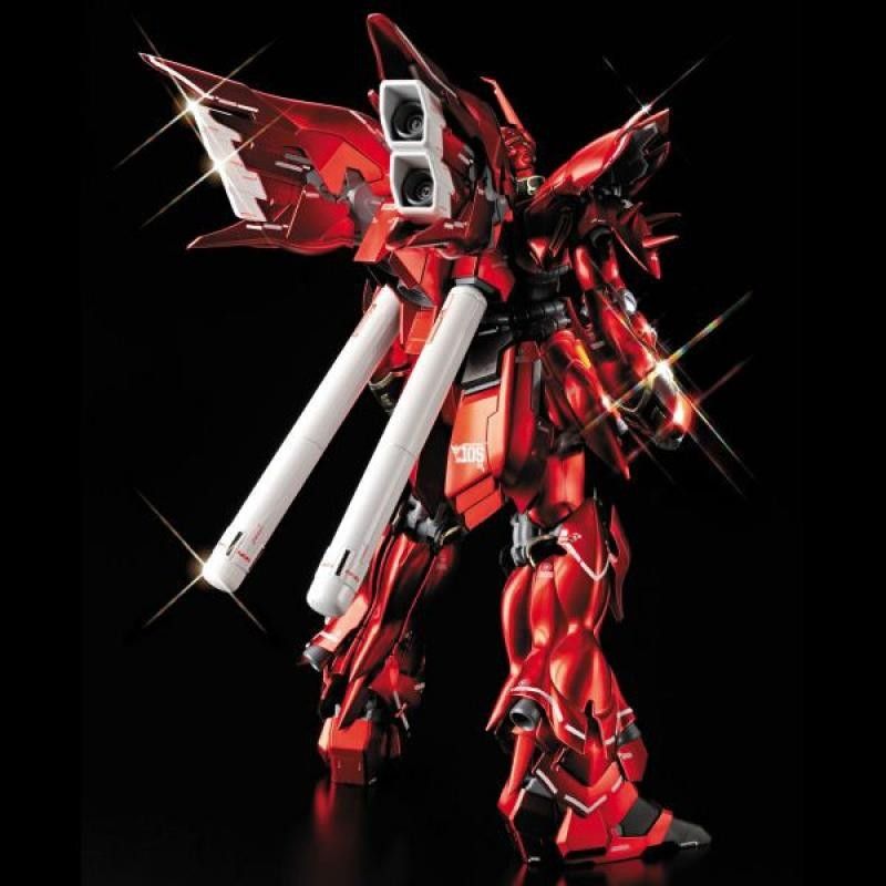 Bandai 1/100 MG MSN-06S Sinanju Ver. Ka Titanium Finish model kit ...
