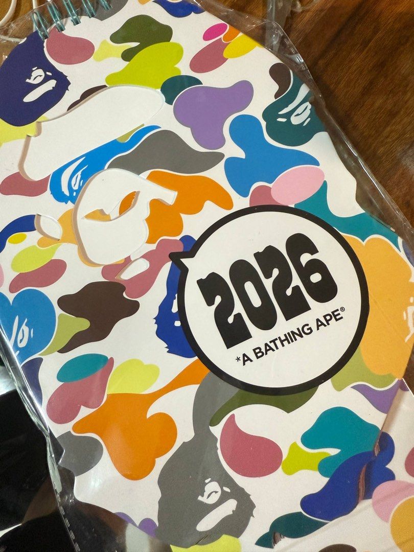 INSTOCK BAPE MULTI CAMO APE HEAD CALENDAR 2026, Hobbies & Toys, Toys ...