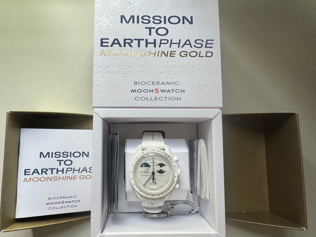 BN Snow ️Edition - Omega x Swatch Earthphase Moonshine Gold (Cold Moon ...