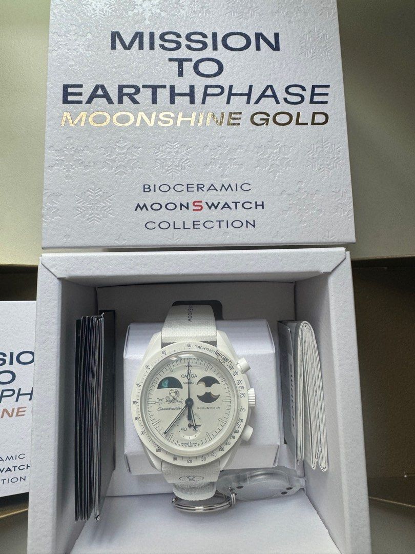 BN Snow ️Edition - Omega x Swatch Earthphase Moonshine Gold (Cold Moon ...