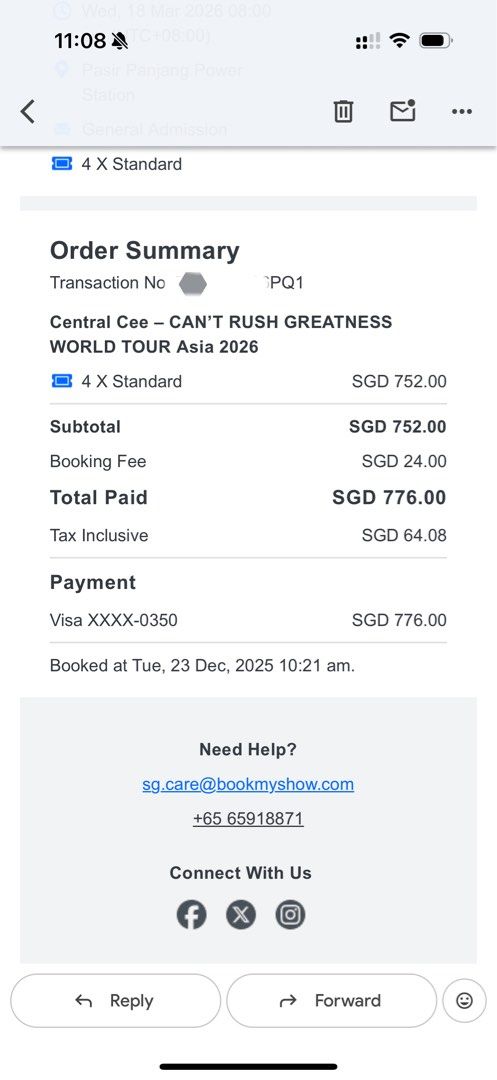 Central Cee Concert Ticket - Standing Pit, Tickets & Vouchers, Event ...