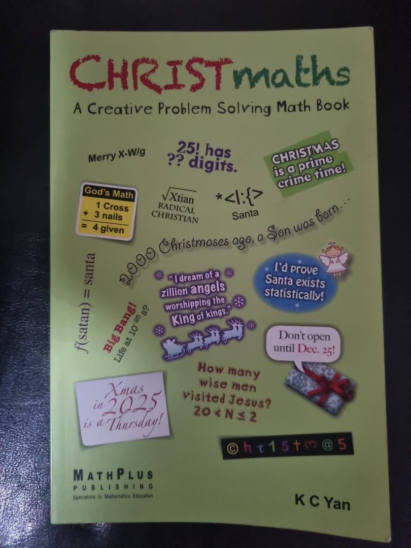 Christmas Christ-maths creative problem solving math book, Hobbies ...