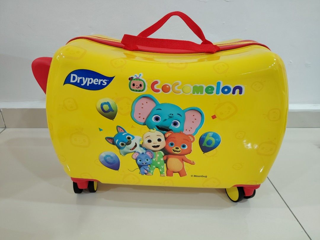 Drypers Cocomelon Ride-On Luggage, Hobbies & Toys, Travel, Luggages on ...