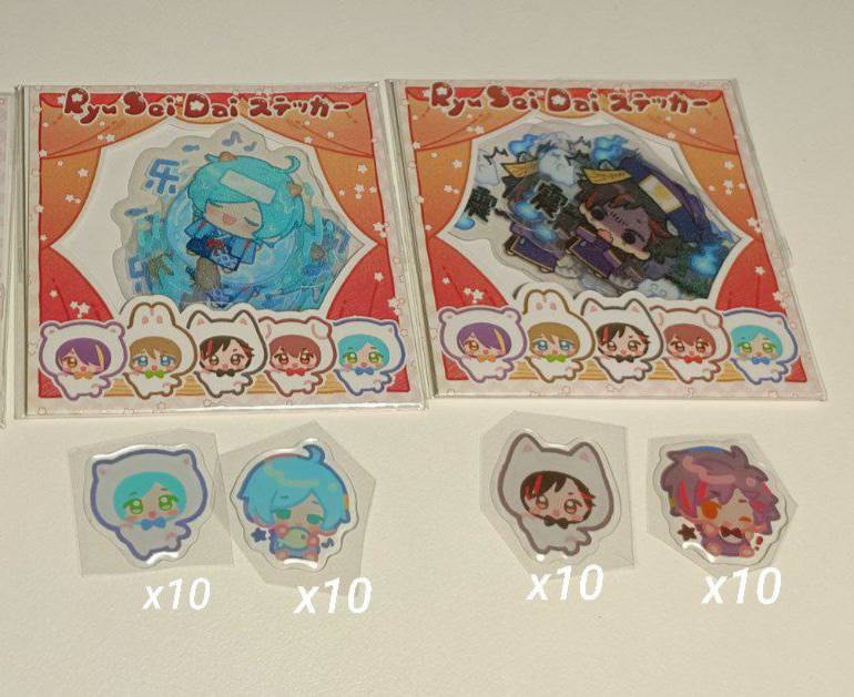 enstars kanata tetora fanmade stickers, Hobbies & Toys, Memorabilia ...