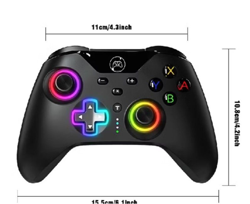 [FREE DELIVERY] Wireless Gaming Controller with RGB, for Switch Steam ...