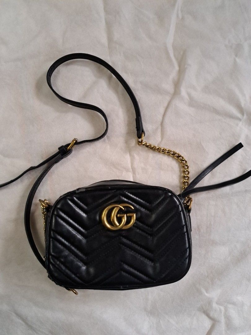 Gucci GG Marmont Mini Bag, 名牌, 手袋及銀包 - Carousell