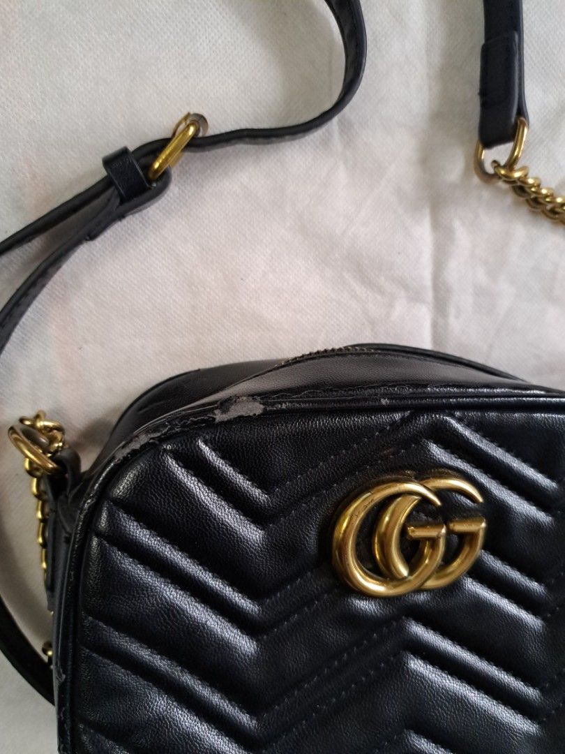 Gucci GG Marmont Mini Bag, 名牌, 手袋及銀包 - Carousell