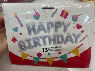 Daiso birthday balloon set, Hobbies & Toys, Occasions & Party Supplies ...