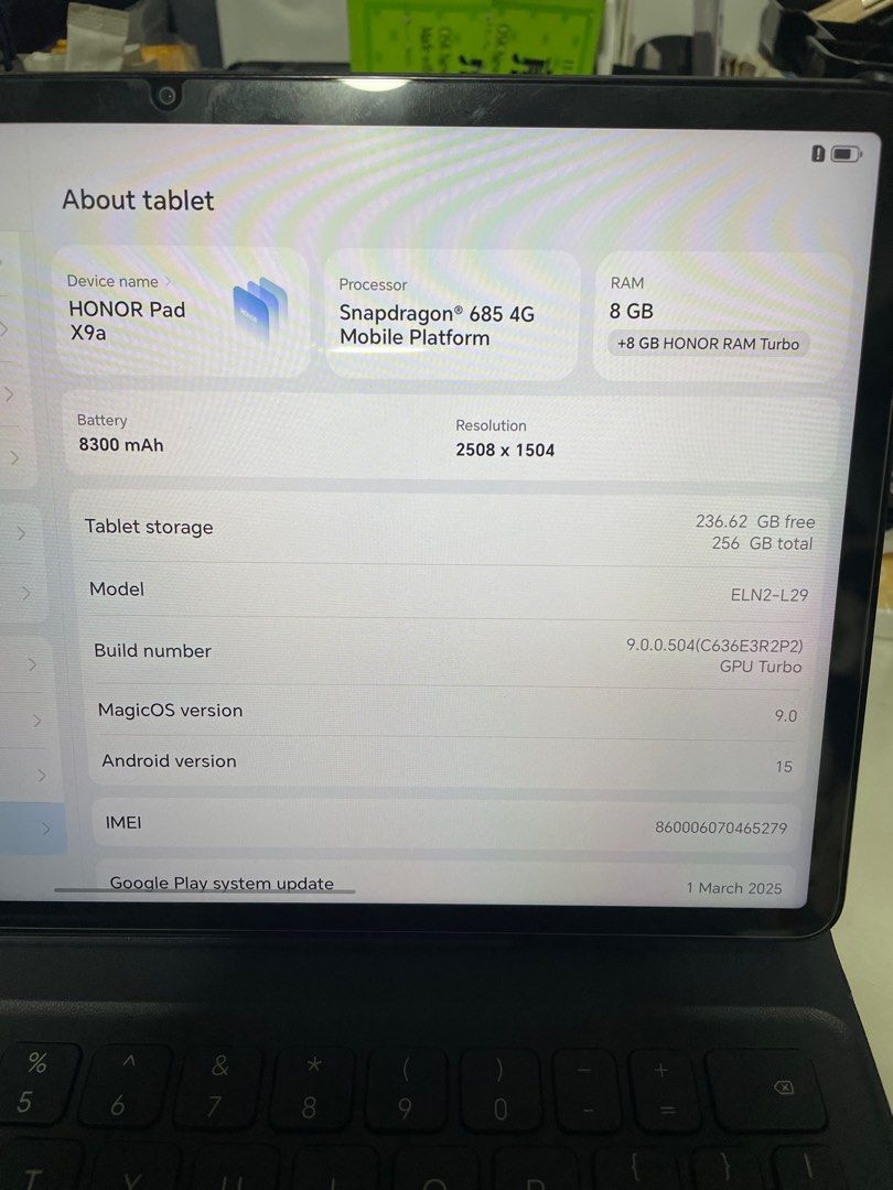 Honor Pad x9a 256GB, Computers & Tech, Laptops & Notebooks on Carousell