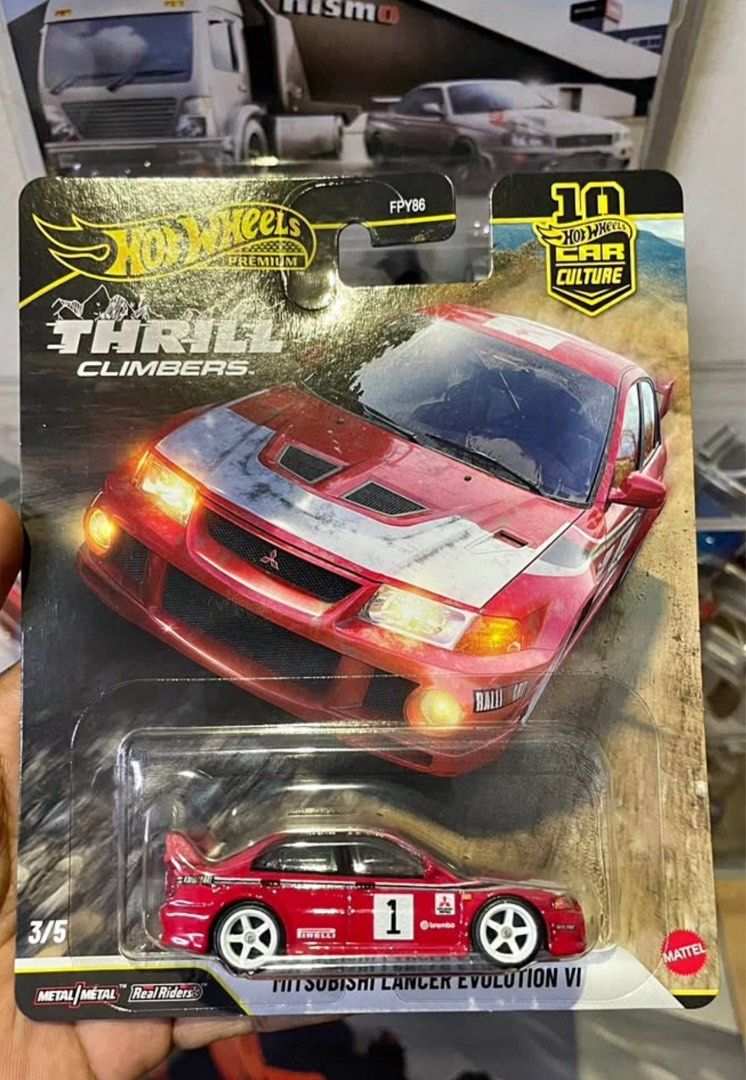 Hotwheels Mitsubishi Evo VI Evolution Lancer 6 VI Thrill Climber car ...