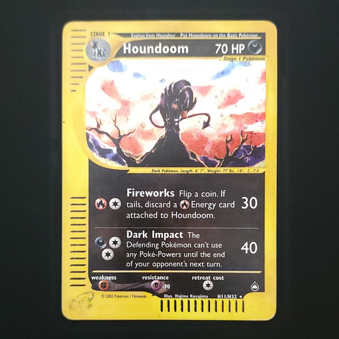 Houndoom #H11 | Pokemon Aquapolis | Vintage Pokemon Cards, Hobbies ...