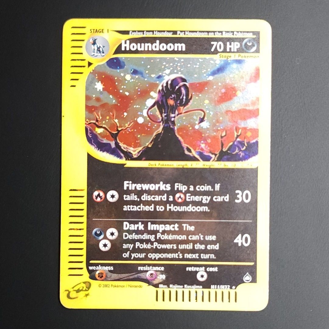 Houndoom #H11 | Pokemon Aquapolis | Vintage Pokemon Cards, Hobbies ...
