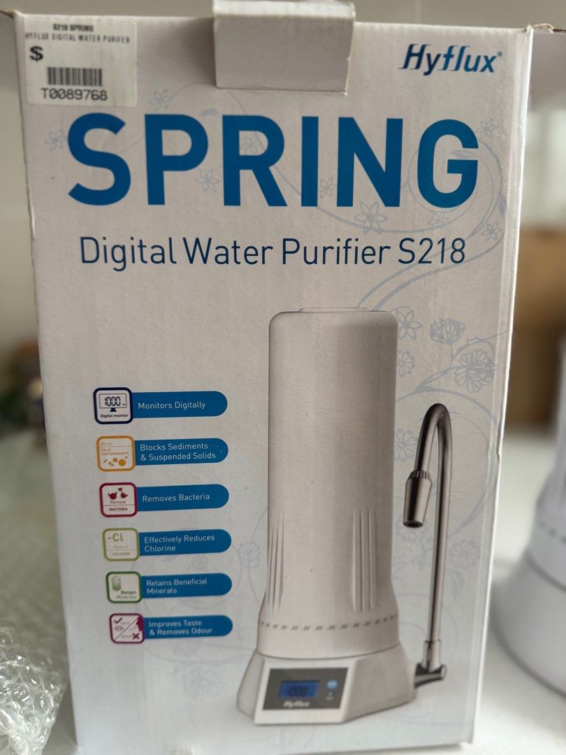 Hyflux Spring Digital Water Purifier S218 (missing diverter), 家庭電器, 廚房 ...