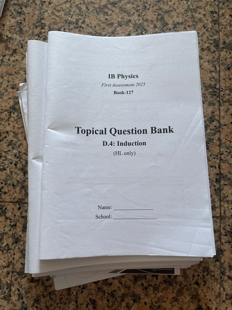IB HL Physics Math Vision all topical question banks + notes+ past ...