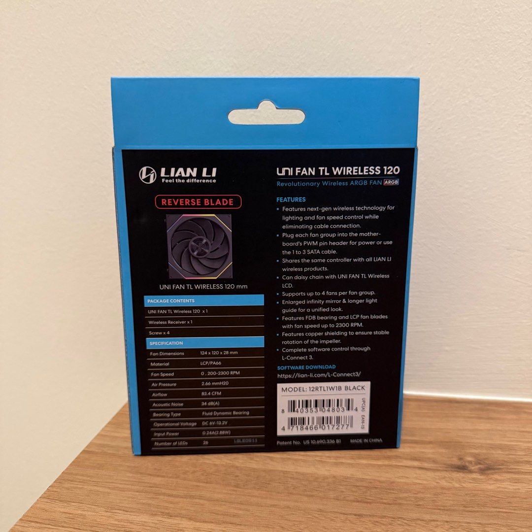 [Invoice available!] Lian Li Unifan TL120 Wireless Non-LCD Reverse ...