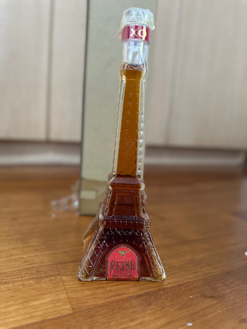 Brandy Elise XO Eiffel Tower alcohol Bottle, Hobbies & Toys ...