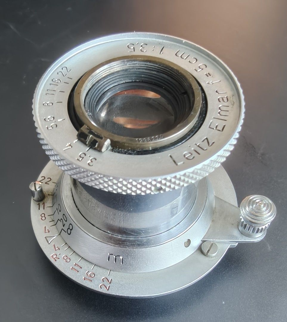 Leica Red Scale 5cm/50mm f3.5 Elmar Excellent, Photography, Lens & Kits ...