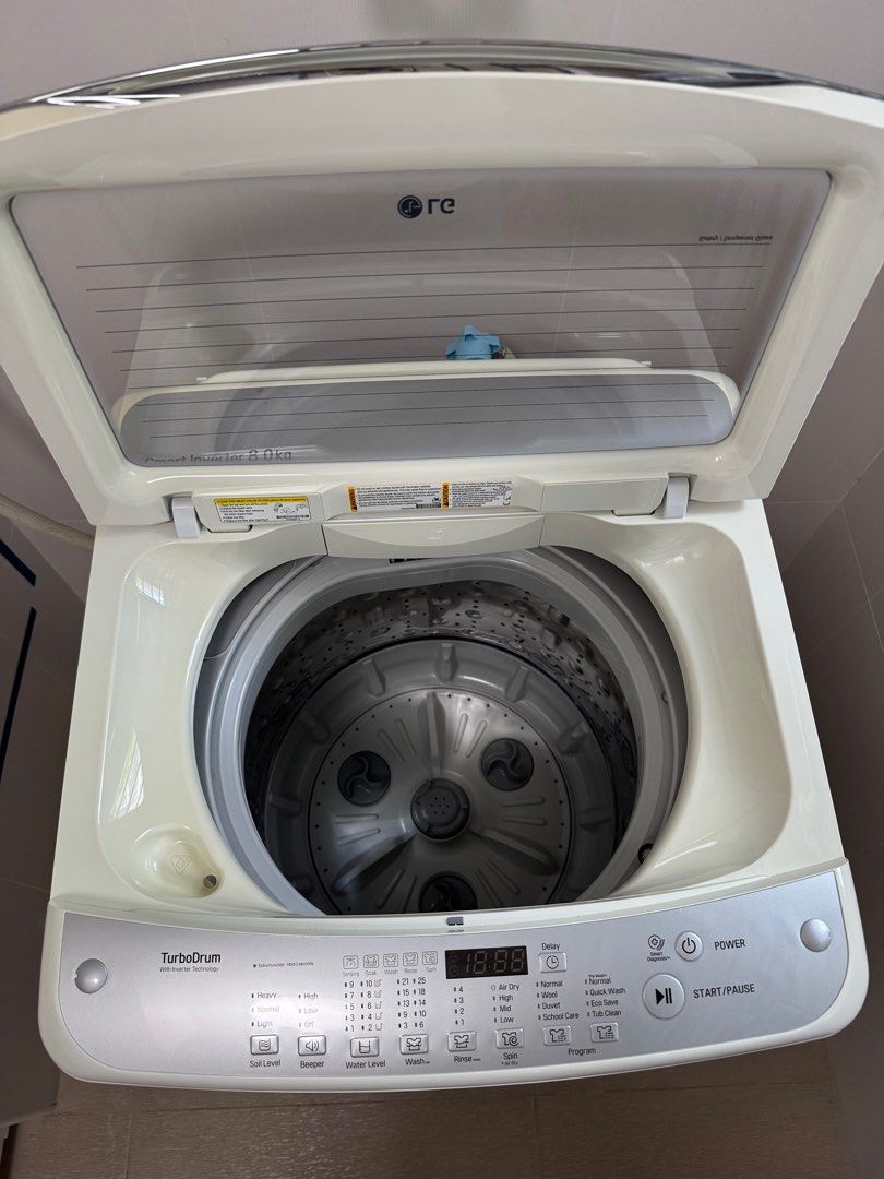 LG Washing Machine Smart Inverter 8kg, TV & Home Appliances, Washing ...