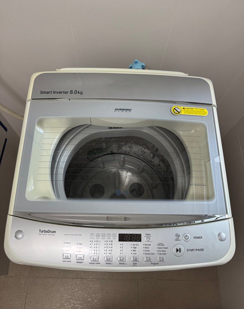 LG Washing Machine Smart Inverter 8kg, TV & Home Appliances, Washing ...
