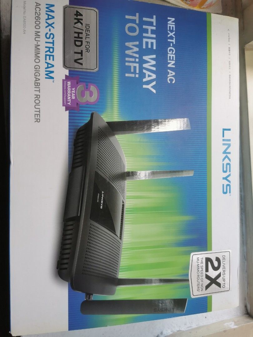 Linksys AC2600 MU-MIMO Gigabit Router, Computers & Tech, Parts ...