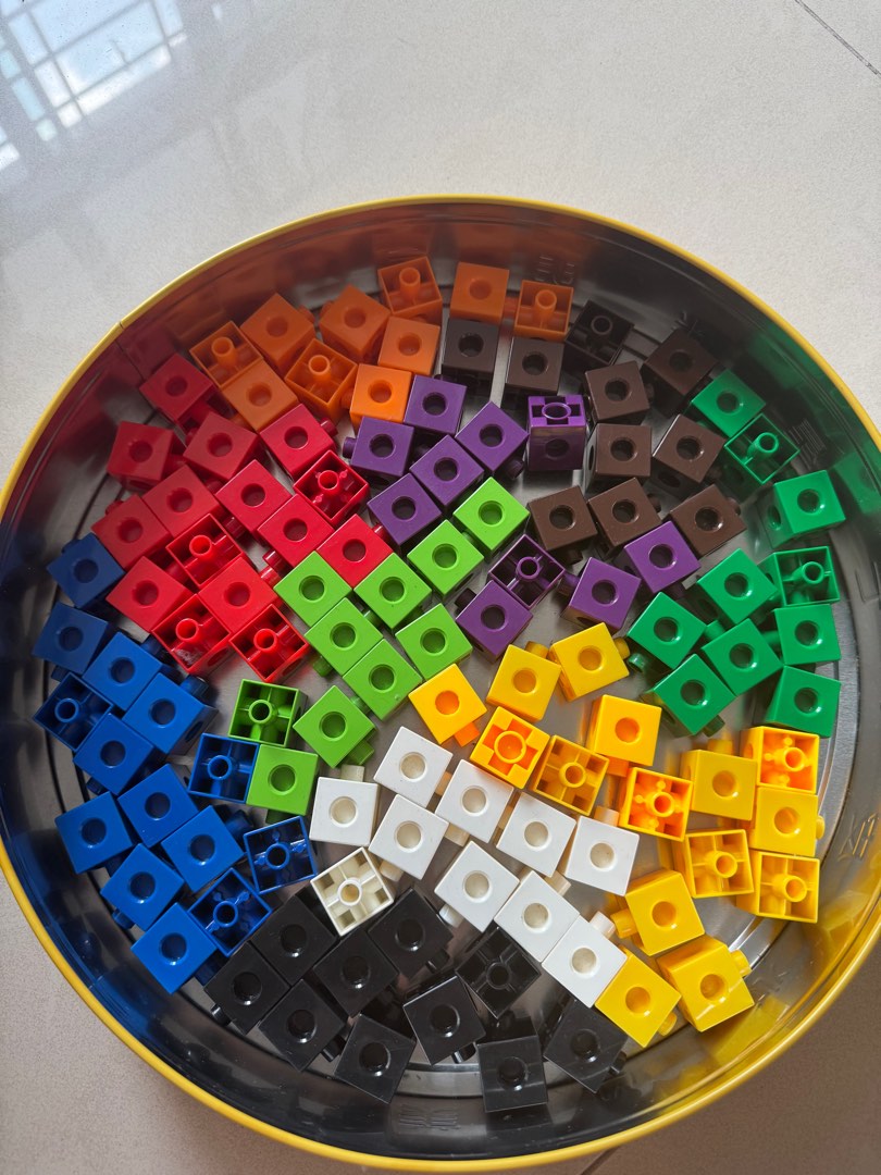 Math linking Cubes & Number Board Set, Hobbies & Toys, Toys & Games on ...