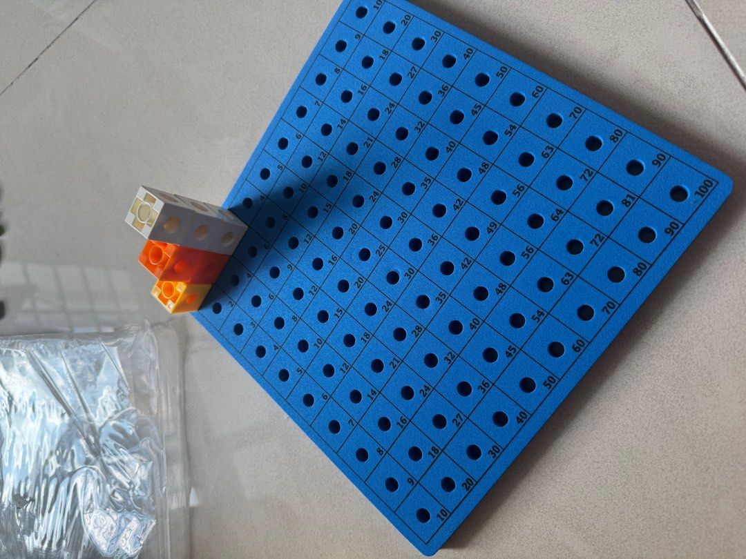 Math linking Cubes & Number Board Set, Hobbies & Toys, Toys & Games on ...