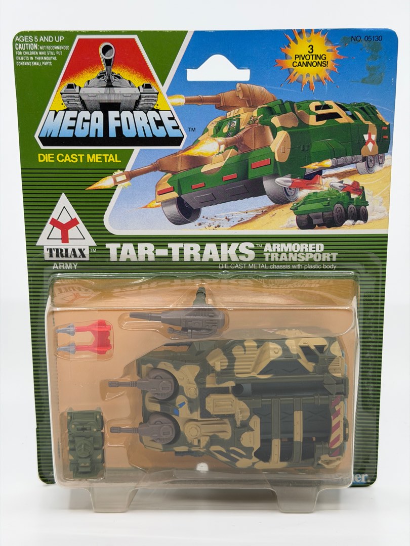 Mega Force TRIAX Army TAR-TRAKS Die Cast Vehicle 1989 Kenner MOC ...