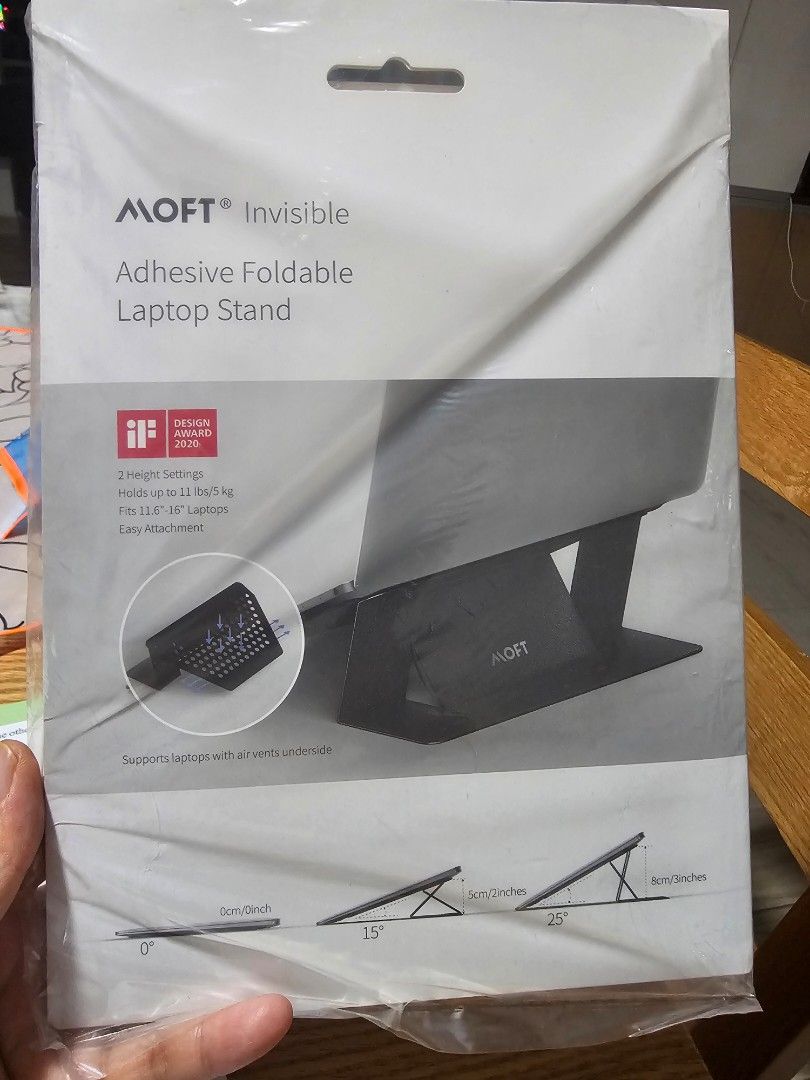 Moft invisible adhesive foldable laptop stand, Mobile Phones & Gadgets ...