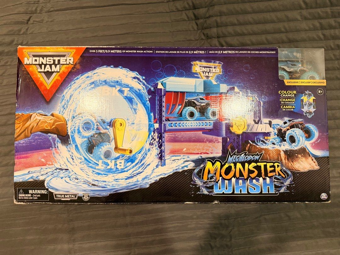 Monster Jam Megalodon Monster Wash Playset, Hobbies & Toys, Toys ...