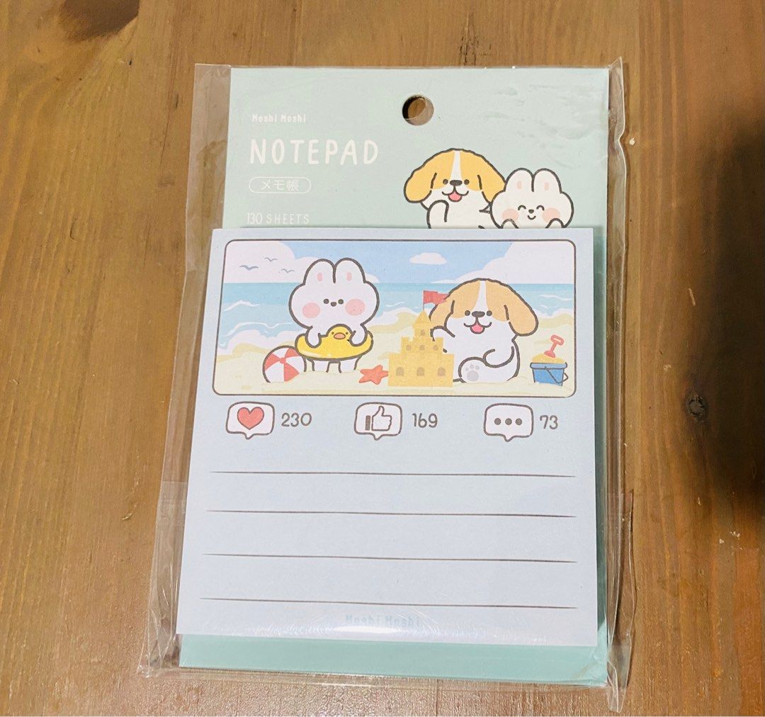 Moshi Moshi Notepad Set - New, Hobbies & Toys, Stationery & Craft ...