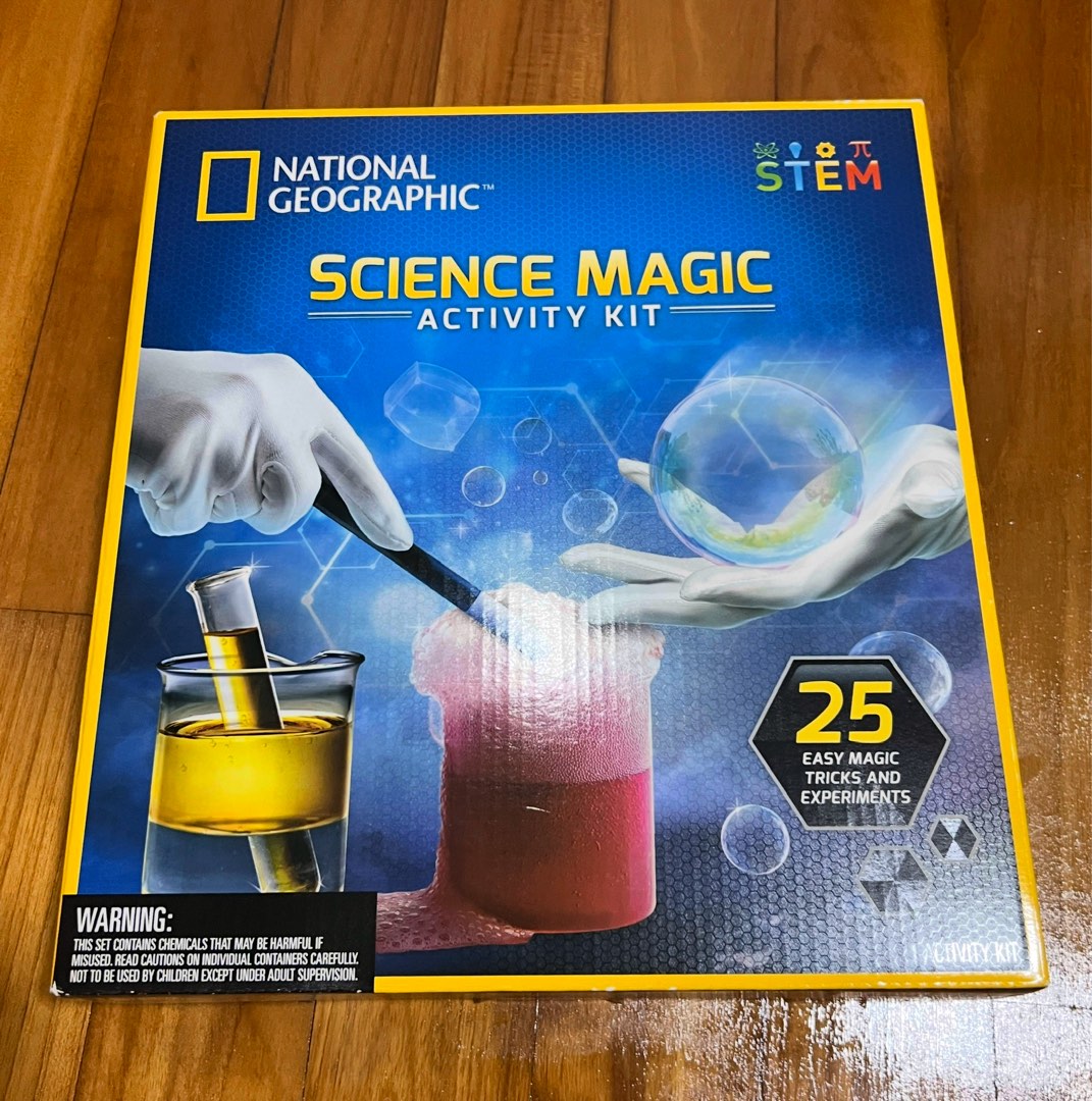 National Geographic Science Magic Activity Kit 25 Experiments, Hobbies ...