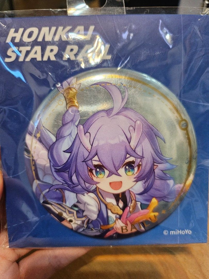 Official Honkai Star Rail Bailu Keychain and Pin set, Hobbies & Toys ...