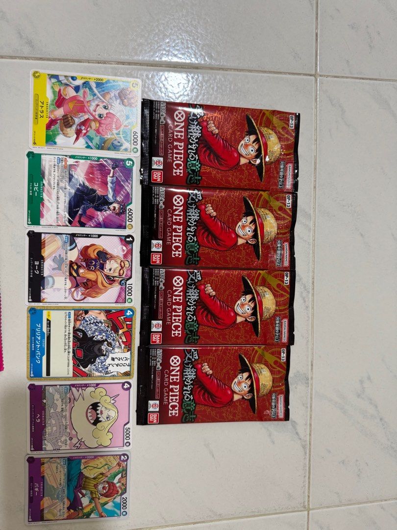 One Piece Card Game - Booster Packs & Cards, Hobbies & Toys, Toys ...